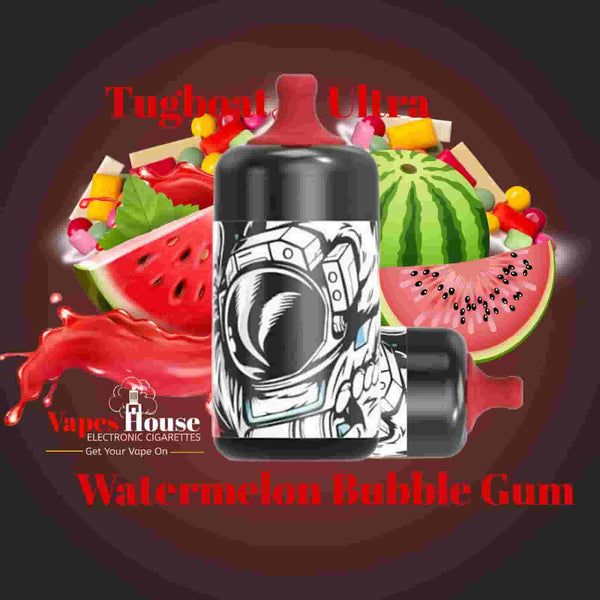 TUGBOAT ULTRA 6000 DISPOSABLE WATERMELON BABBUL GUM – Vapes House